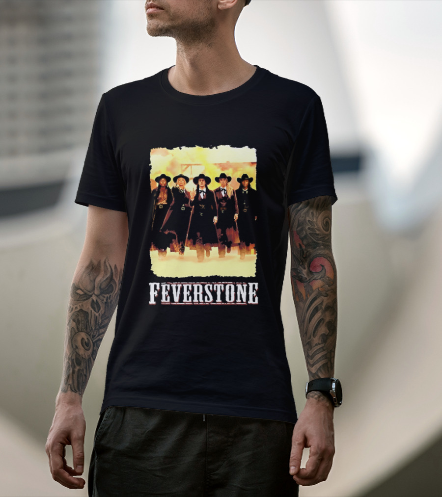 Indiana Fever Feverstone Meme Team Members In Old West T-Shirt