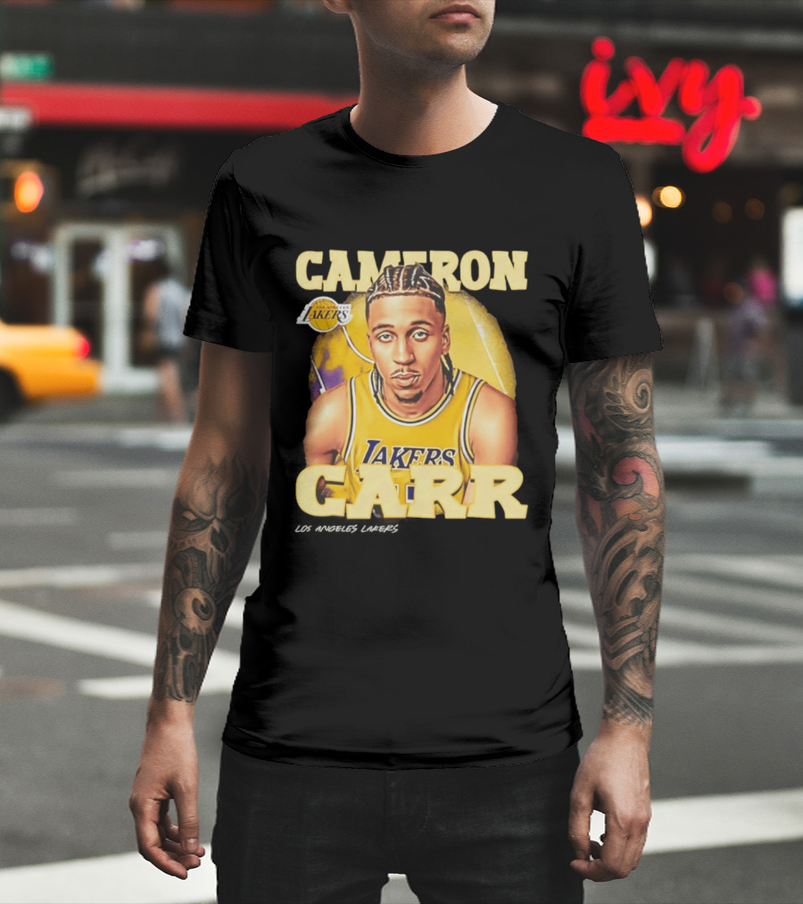 Cameron Carr Los Angeles Lakers NBA 2026 Airbrush T-Shirt