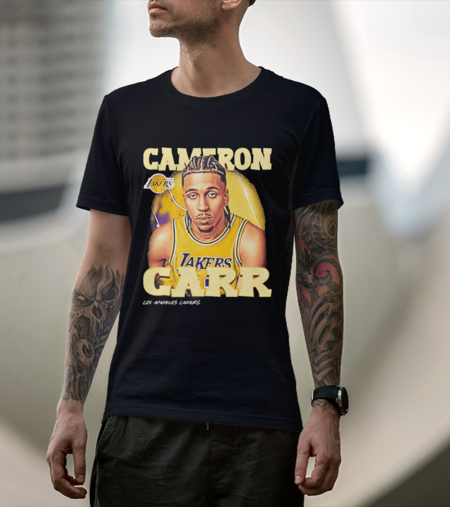 Cameron Carr Los Angeles Lakers NBA 2026 Airbrush T-Shirt