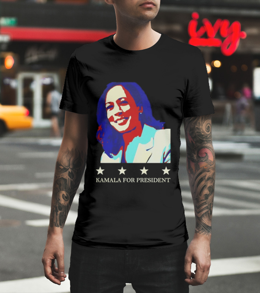 Kamala Harris Kamala For President Presidential Campaign Stars T-Shirt