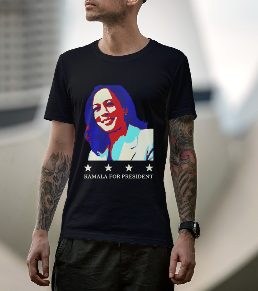 Kamala Harris Kamala For President Presidential Campaign Stars T-Shirt