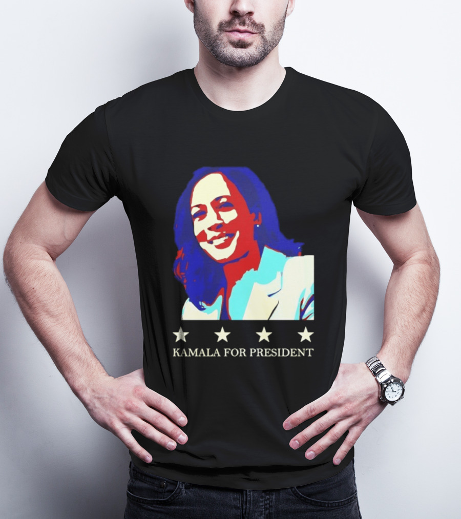 Kamala Harris Kamala For President Presidential Campaign Stars T-Shirt