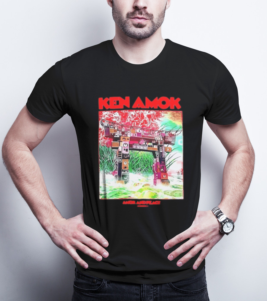 Ken Amok Amok And Peace Speaker Torii Technicolor Gateway T-Shirt
