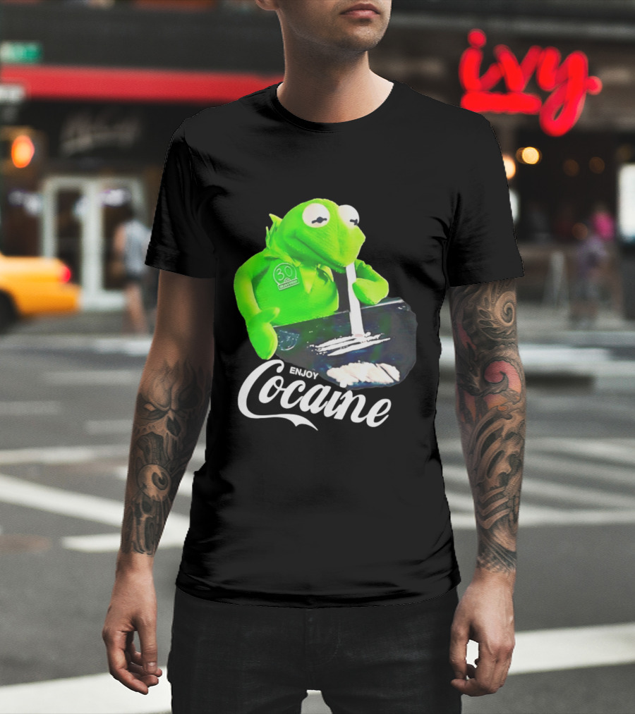 Kermit The Frog Enjoy Cocaine Muppets T-Shirt