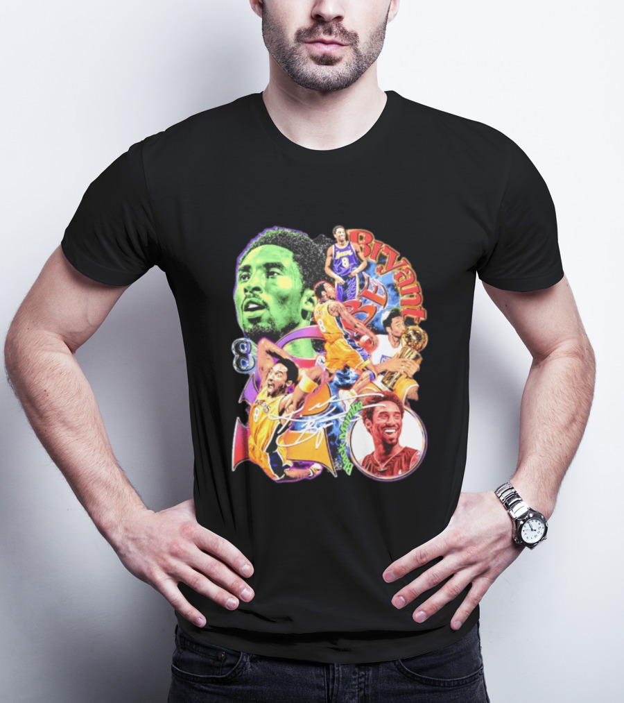 Kobe Bryant 8 Los Angeles Lakers NBA Champion Legacy T-Shirt