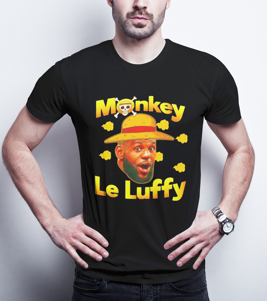 Monkey LeBron James Le Luffy Los Angeles Lakers One Piece T-Shirt