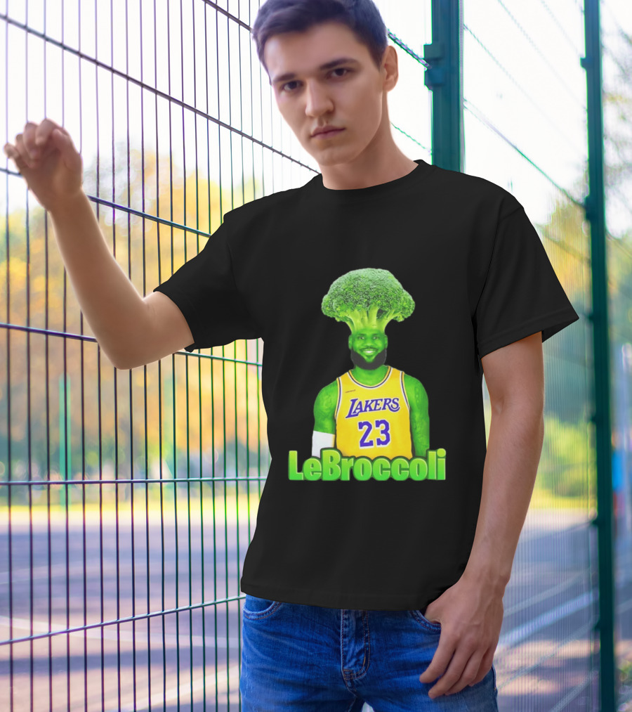 LeBron James Los Angeles Lakers LeBroccoli Lebron 23 NBA Basketball T-Shirt