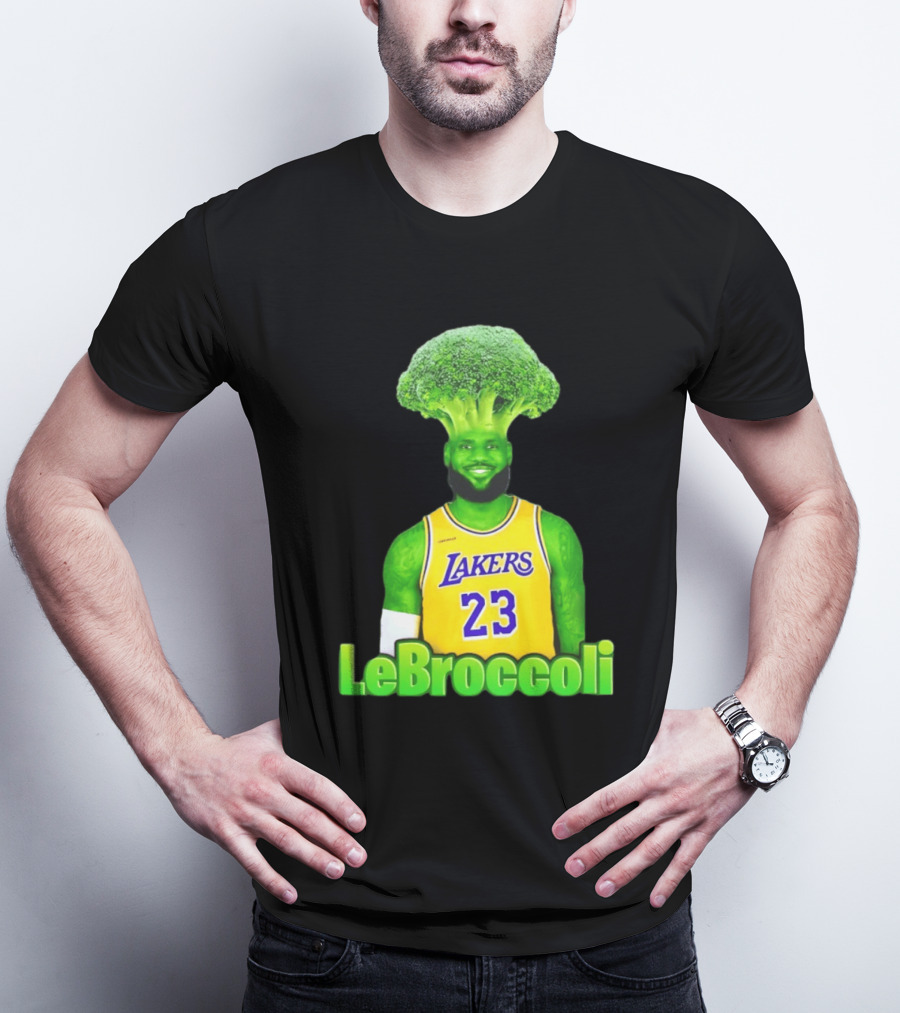 LeBron James Los Angeles Lakers LeBroccoli Lebron 23 NBA Basketball T-Shirt
