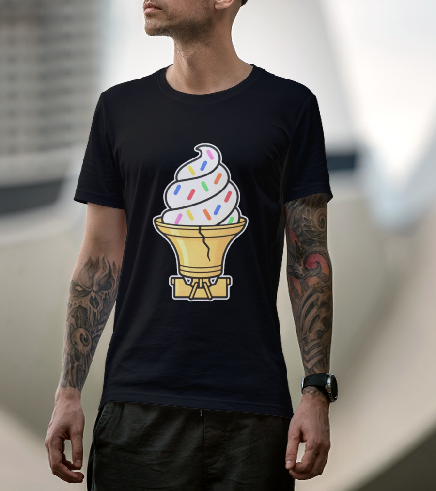 Liberty Bell Ice Cream Cone With Sprinkles Philly T-Shirt