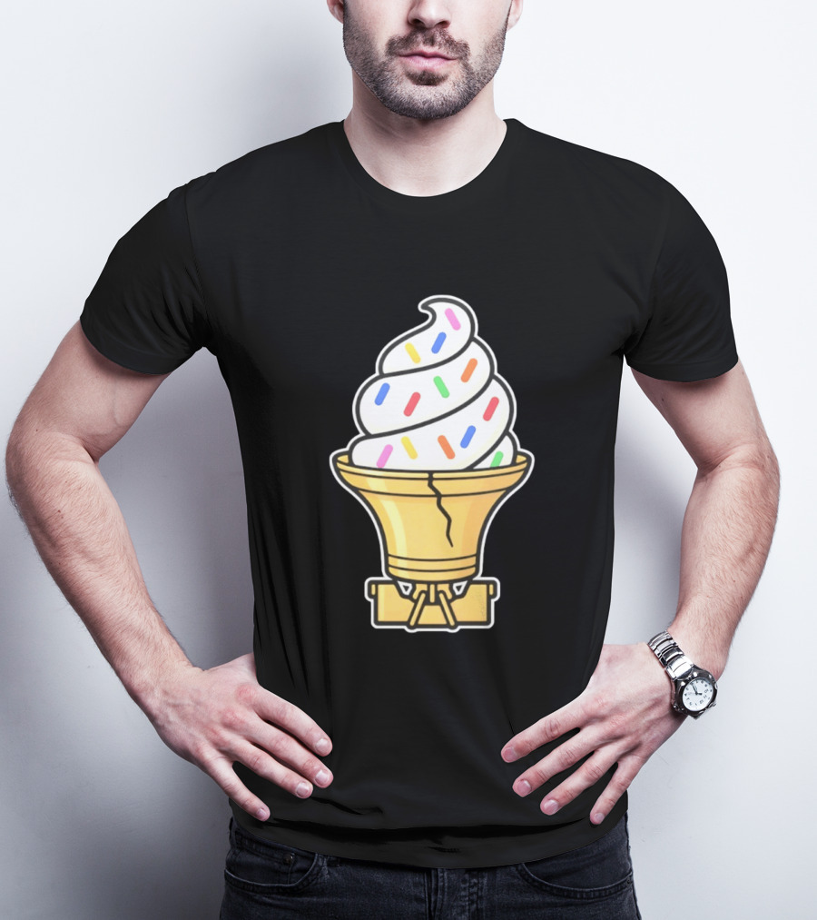Liberty Bell Ice Cream Cone With Sprinkles Philly T-Shirt