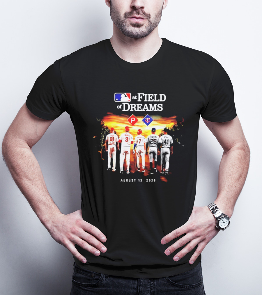 MLB Field Of Dreams Pittsburgh Pirates Vs Minnesota Twins August 13 2026 T-Shirt