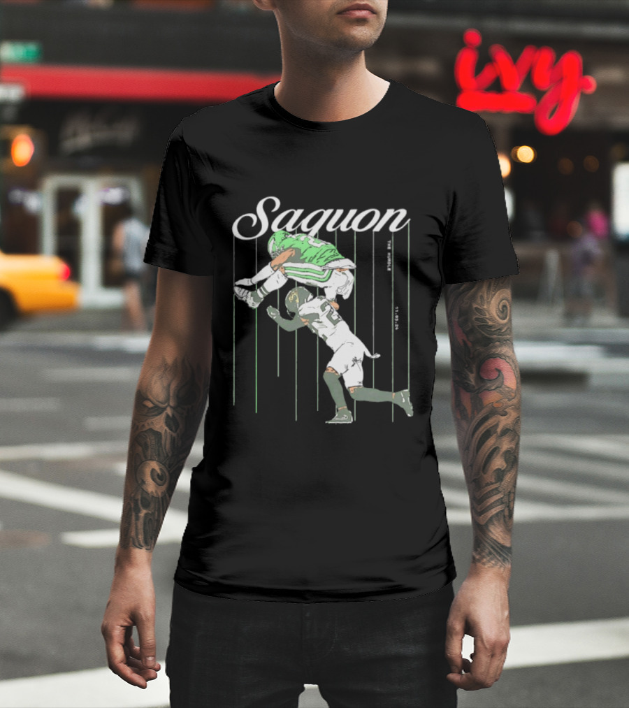 Saquon Barkley Backwards Hurdle Against Philadelphia Eagles T-Shirt