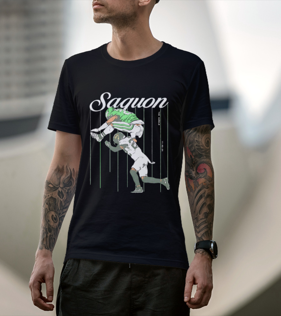 Saquon Barkley Backwards Hurdle Against Philadelphia Eagles T-Shirt