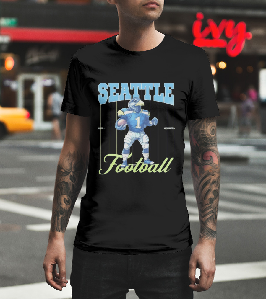 Seattle Seahawks 1 Seattle Washington Football Bird T-Shirt