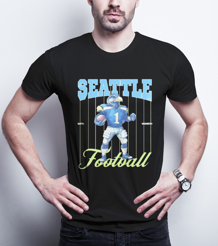 Seattle Seahawks 1 Seattle Washington Football Bird T-Shirt