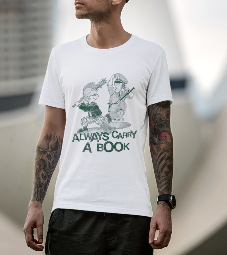 Punk Style Always Carry A Book Reading Books T-Shirt
