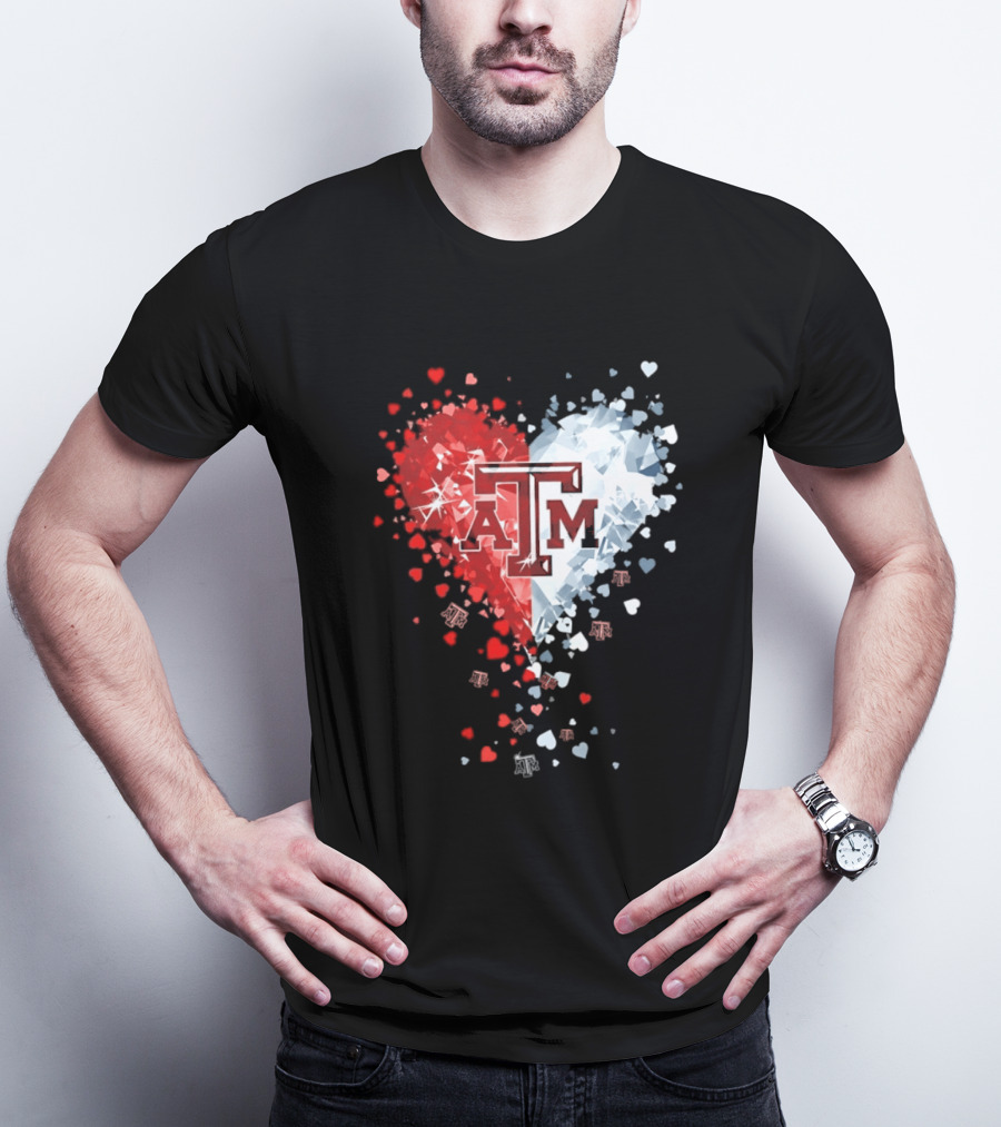 Texas A&M Aggies Heart Diamond 2026 NCAA College Station T-Shirt