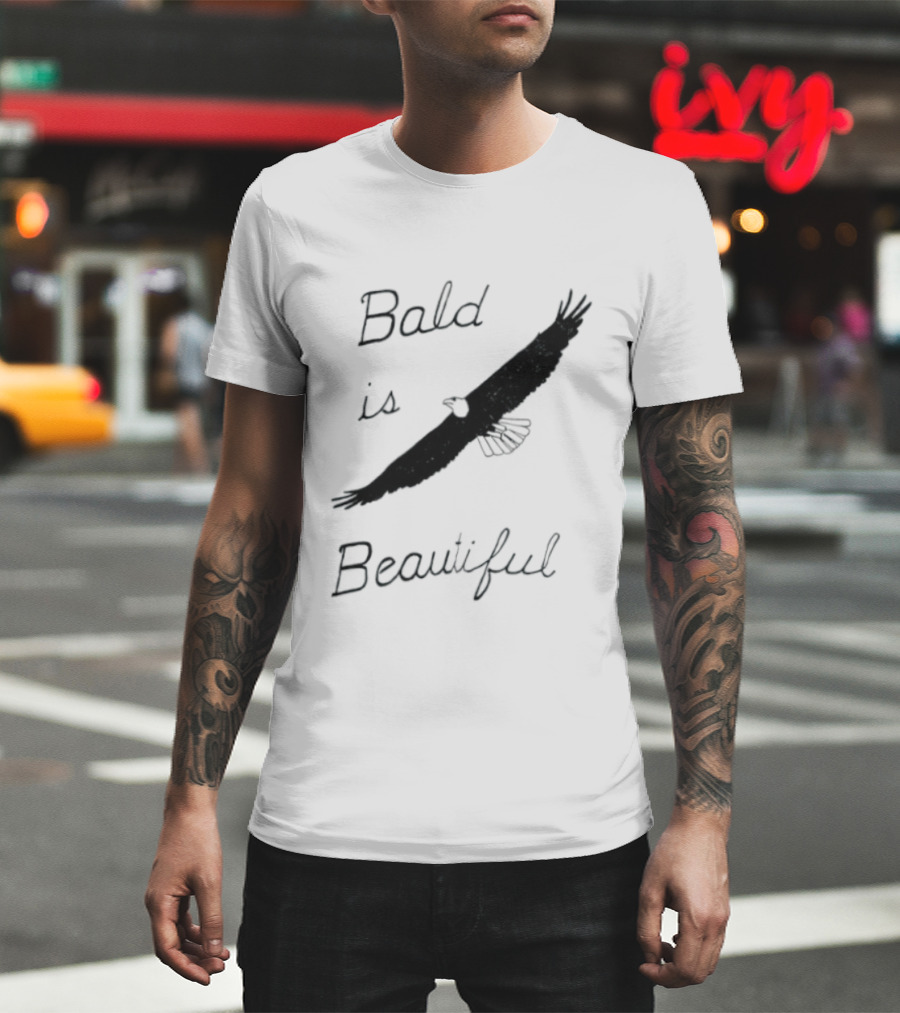 Bald Is Beautiful Hair Loss Eagle Bald Eagle T-Shirt