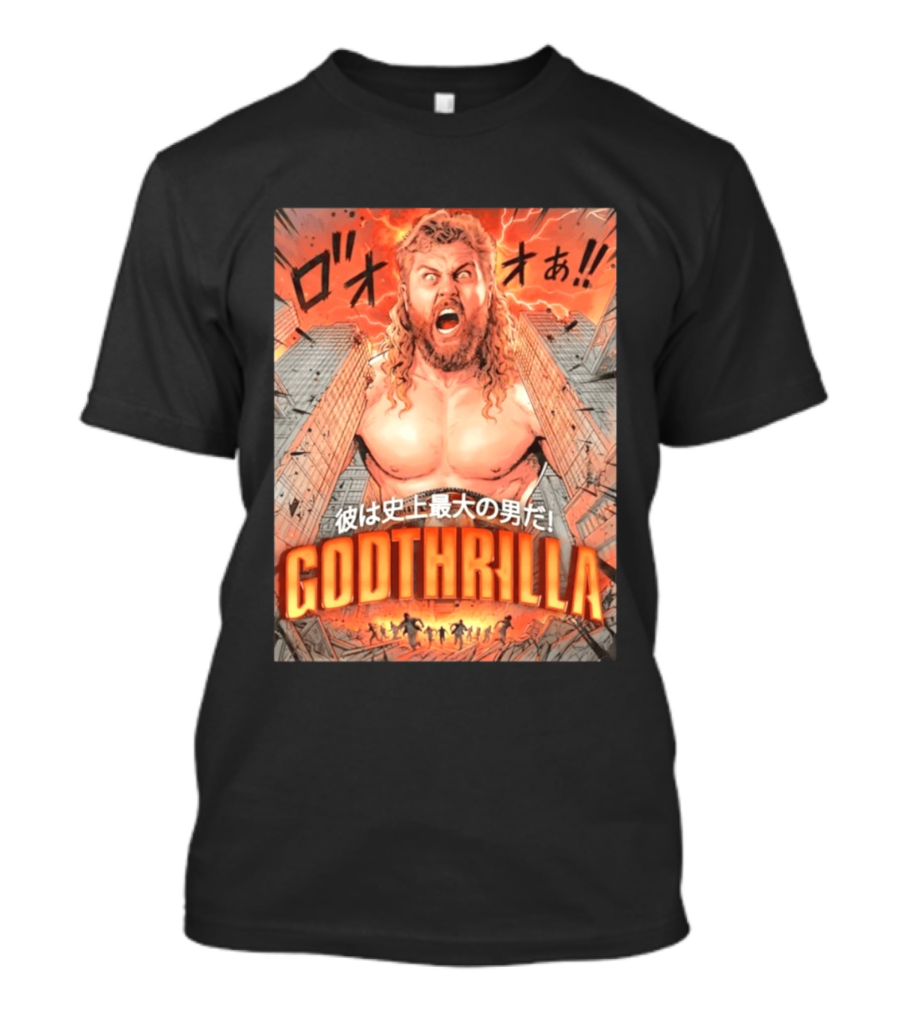 Thrillbilly Silas Mason Godthrilla Comic Style Explosion Scene T-Shirt
