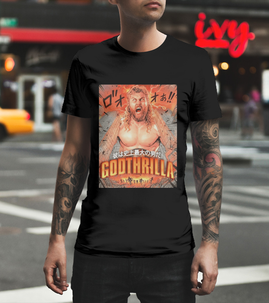 Thrillbilly Silas Mason Godthrilla Comic Style Explosion Scene T-Shirt