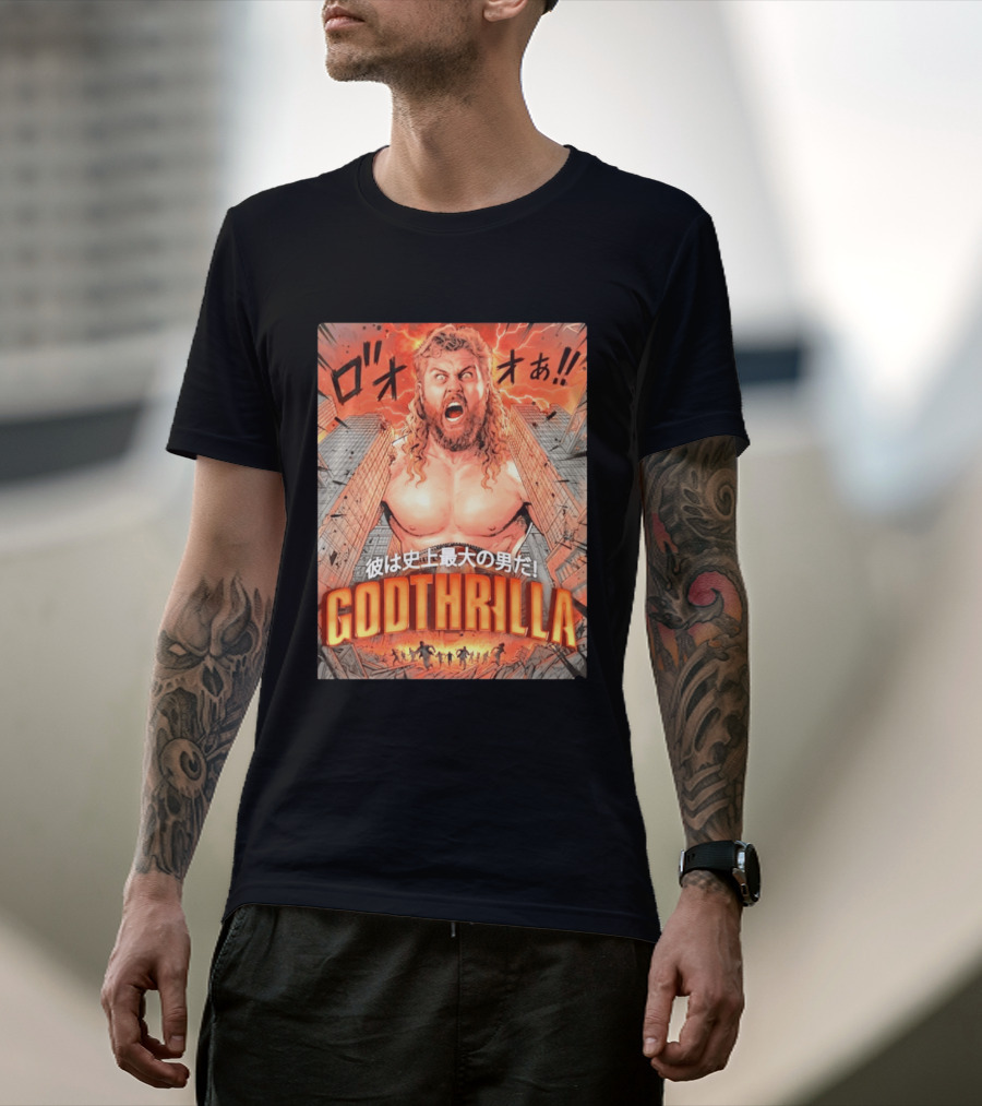 Thrillbilly Silas Mason Godthrilla Comic Style Explosion Scene T-Shirt