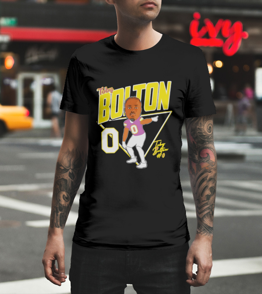 Toby Bolton 0 Caricature Tennessee Tech Football T-Shirt