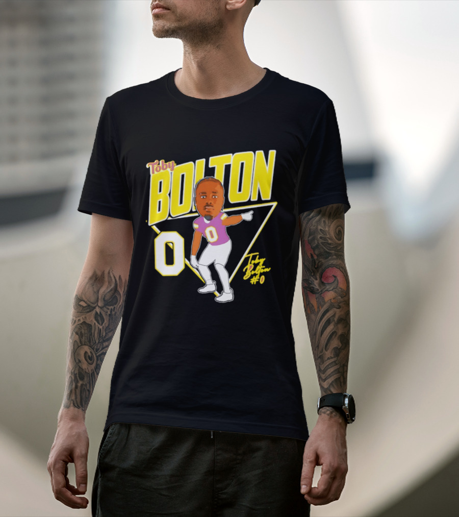 Toby Bolton 0 Caricature Tennessee Tech Football T-Shirt