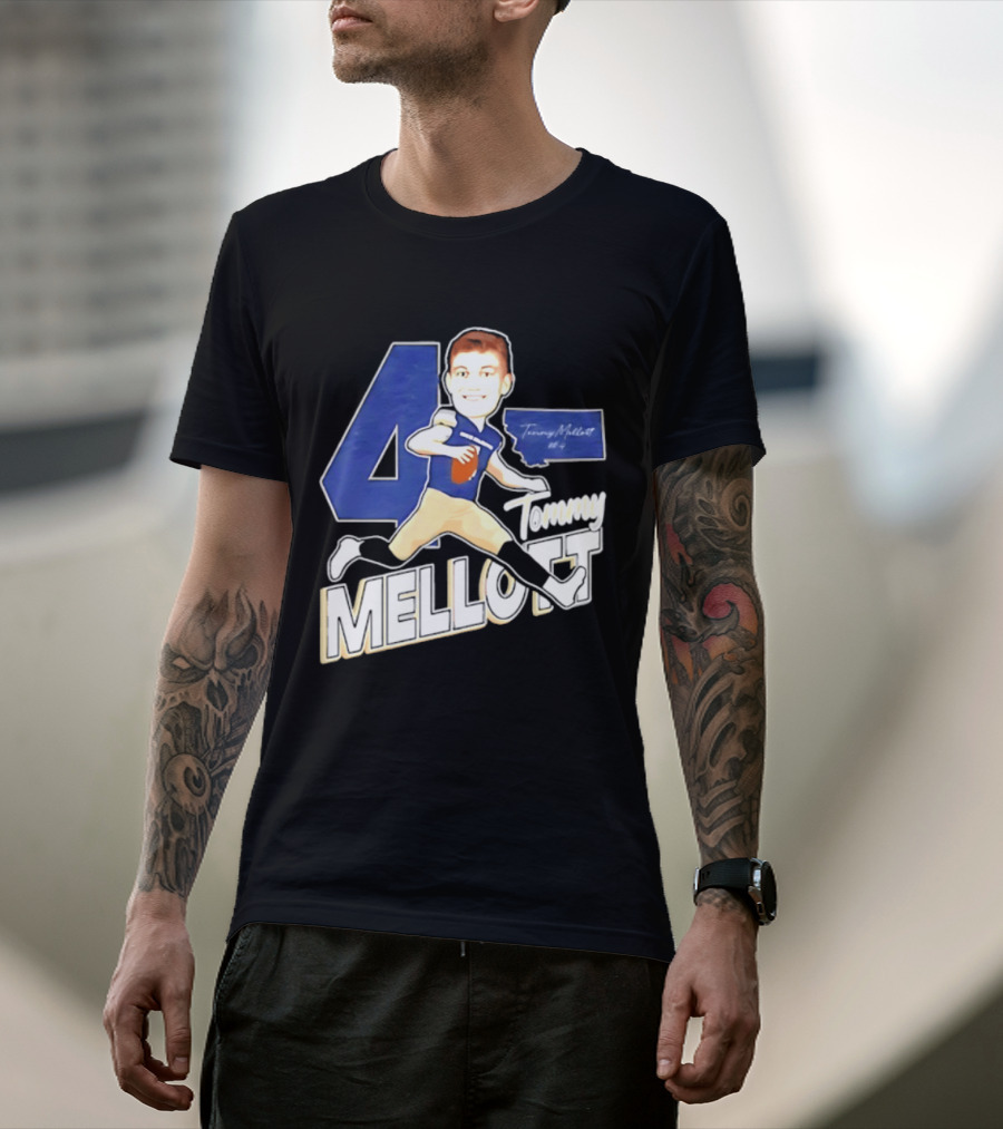 Tommy Mellott 4 Montana State Bobcats Caricature T-Shirt