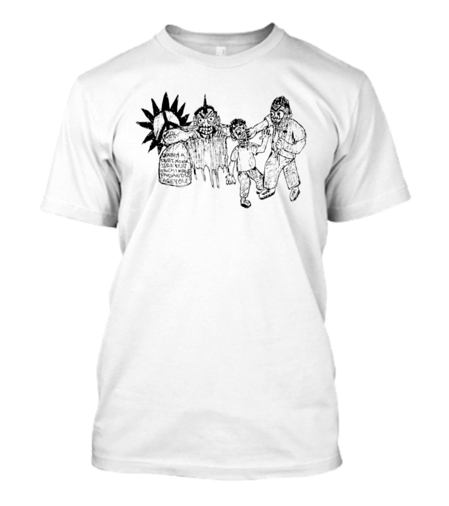Death Is A Debt I Have Paid And So Are You Vintage Punk T-Shirt