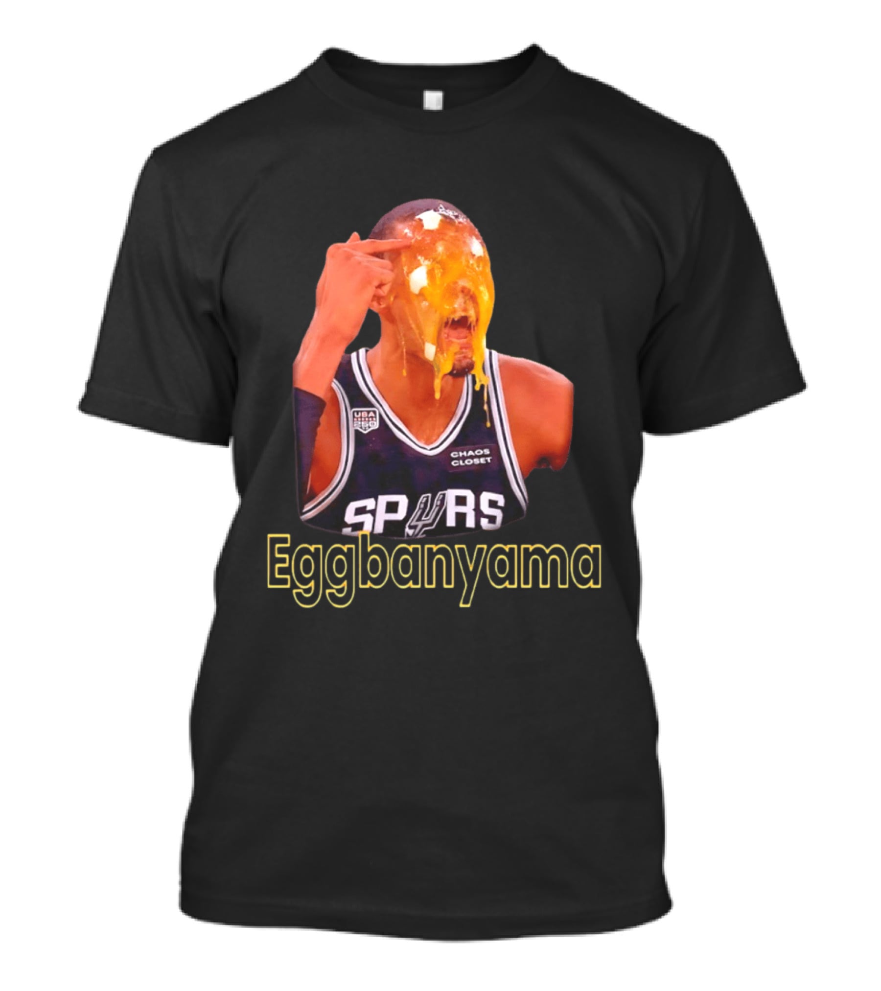 Eggbanyama Spurs Basketball Chaos Closet T-Shirt