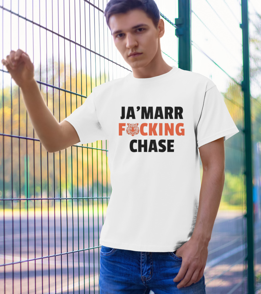 Cincinnati Bengals Ja'Marr Chase Football Tiger T-Shirt