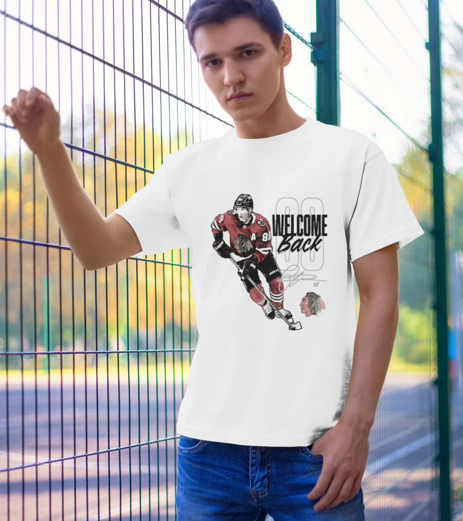 Patrick Kane 88 Chicago Blackhawks Welcome Back T-Shirt