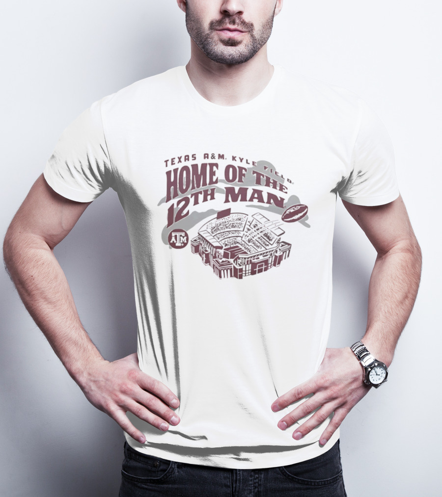 Texas A&M Kyle Field Home Of The 12th Man Stadium Football T-Shirt