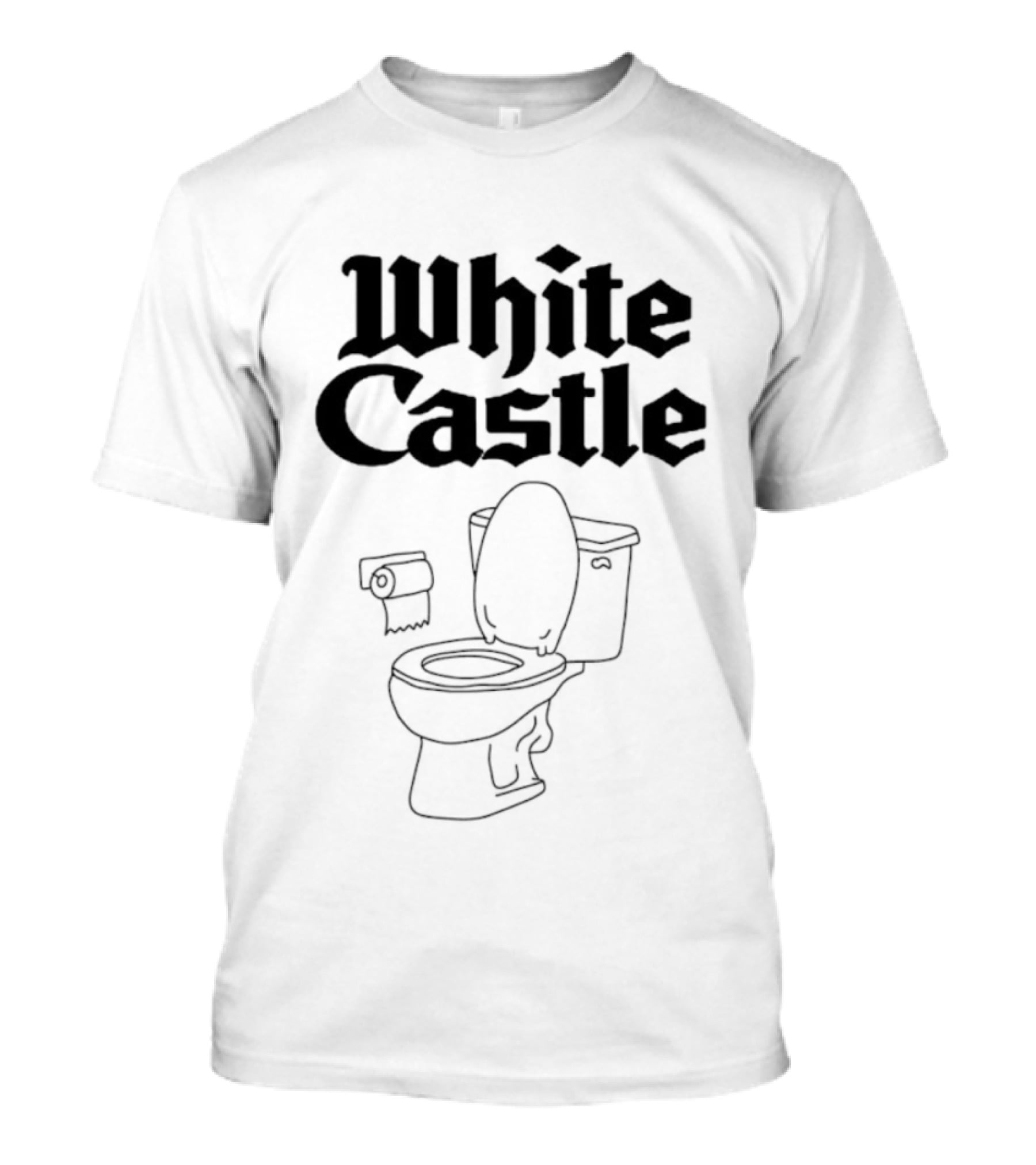 White Castle Toilet Bathroom Humor Fast Food T-Shirt