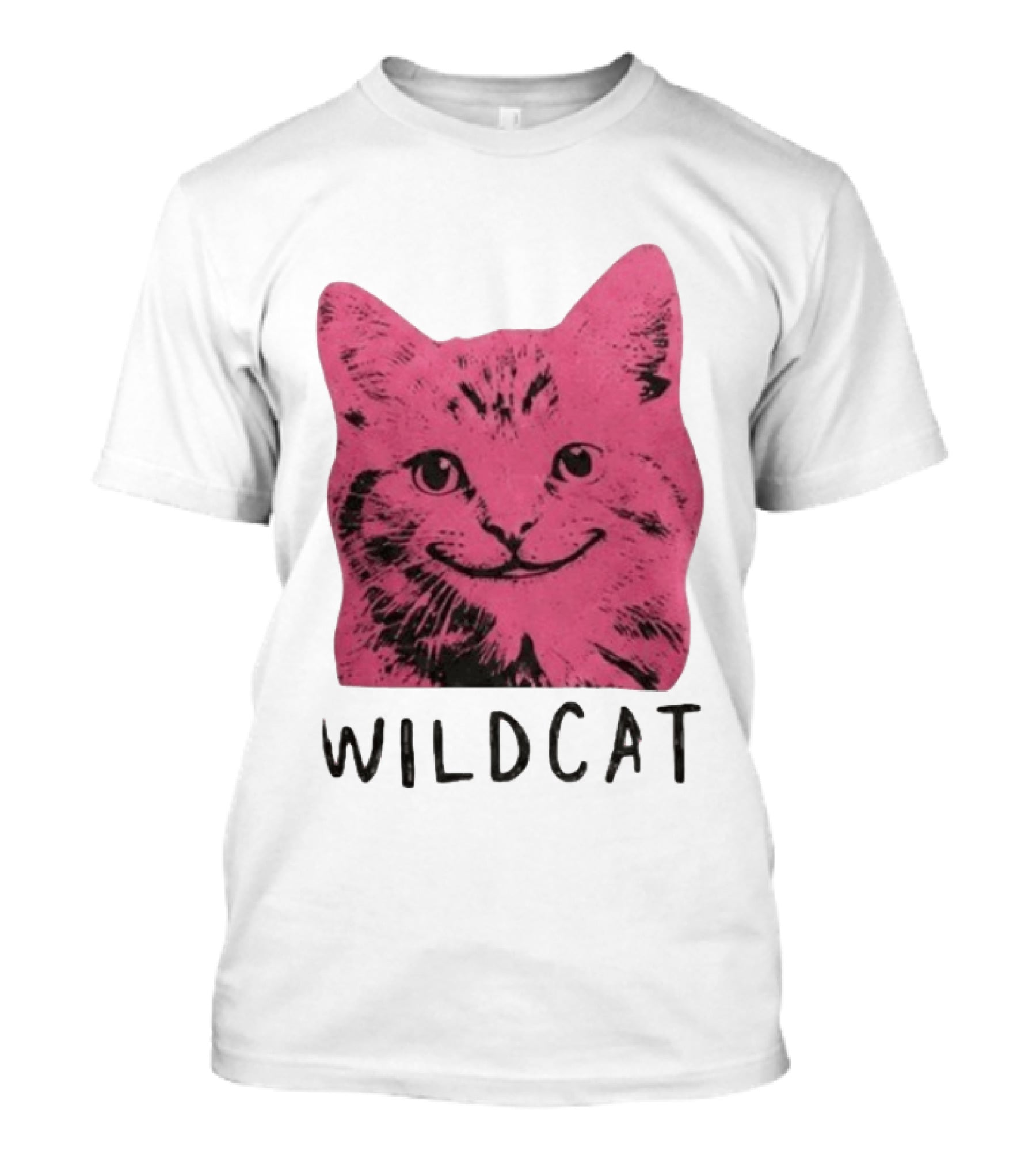 Wildcat Pink Cat Feline Animal T-Shirt