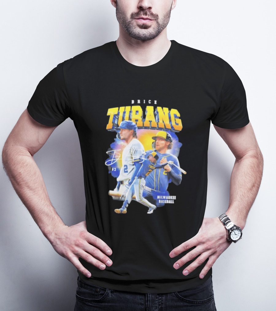 Brice Turang Milwaukee Brewers Baseball #2 T-Shirt