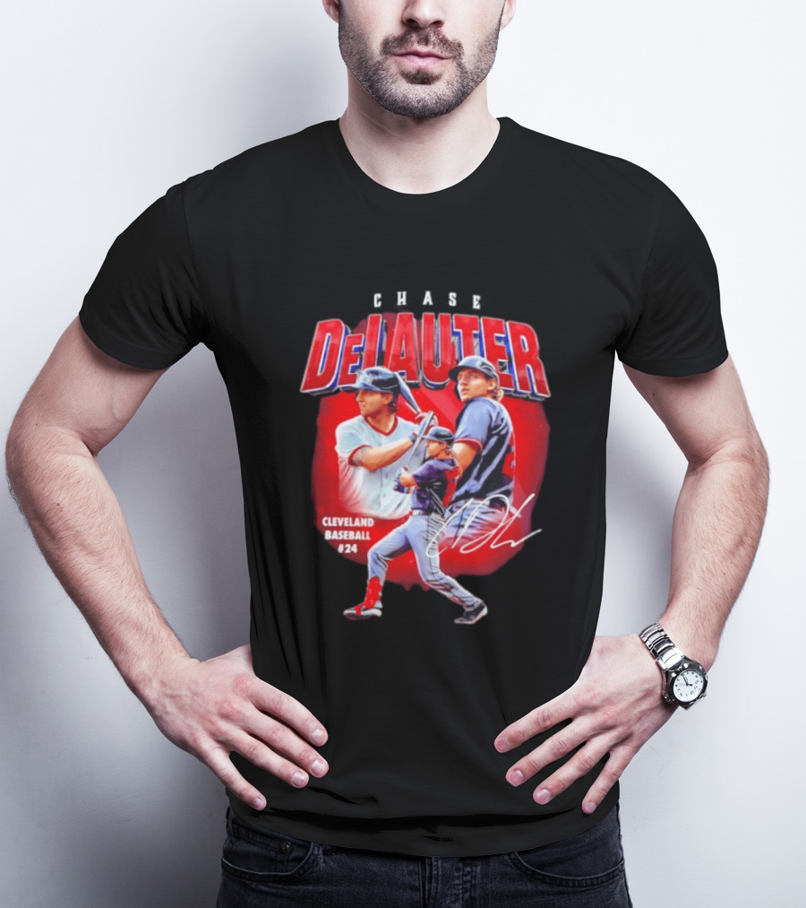 Cleveland Baseball Chase DeLauter #24 MLB 2026 Season T-Shirt
