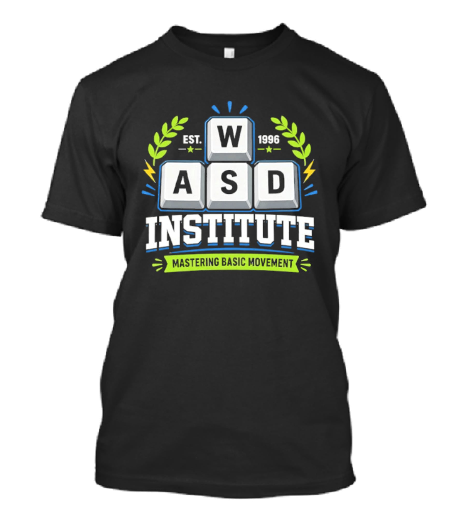 WASD Institute Est 1996 Mastering Basic Movement Keyboard Keys T-Shirt