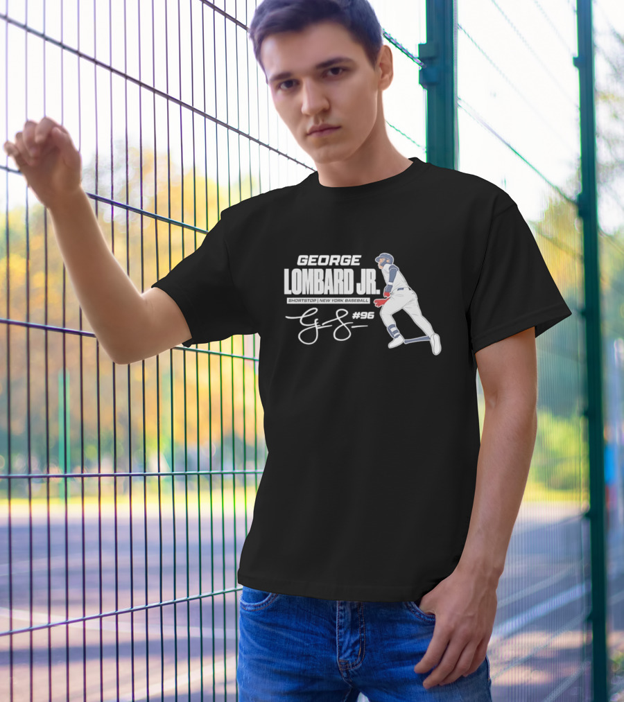 George Lombard Jr 96 New York Yankees MLB 2026 Baseball Player Series T-Shirt