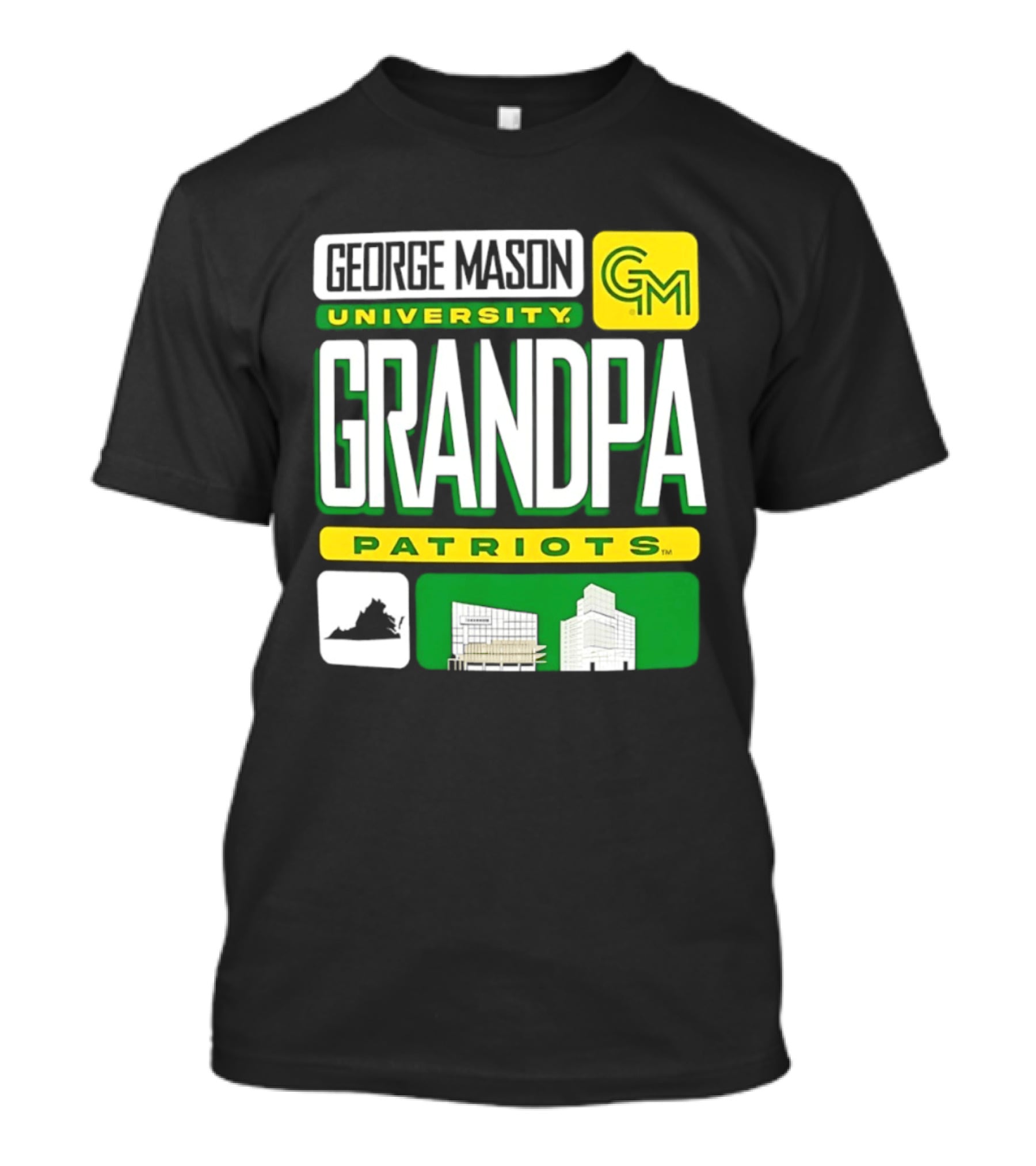 George Mason University Grandpa Patriots GM University T-Shirt