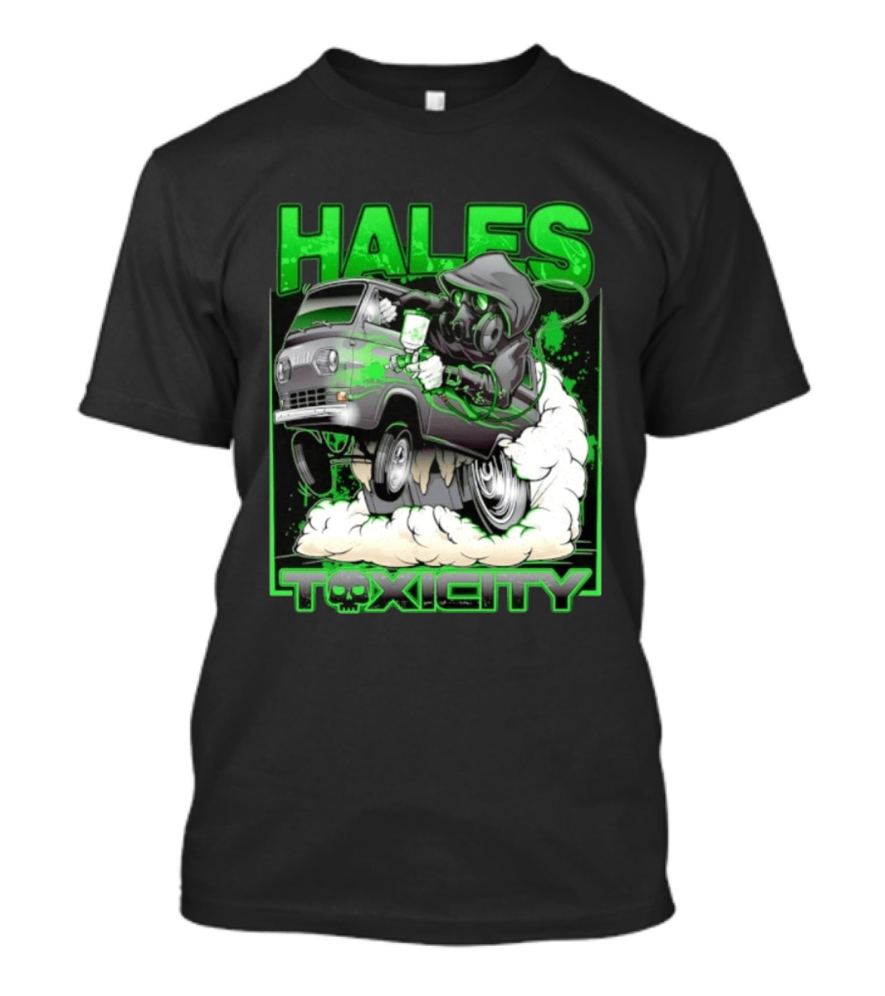 Hales Toxicity Gas Mask Graffiti Van Street T-Shirt