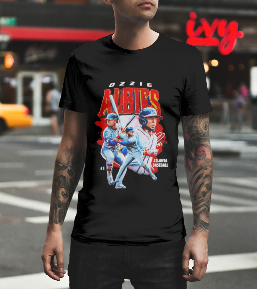 Ozzie Albies Atlanta Baseball 01 2026 MLB Collage T-Shirt