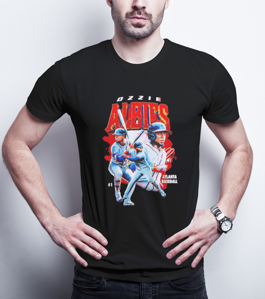 Ozzie Albies Atlanta Baseball 01 2026 MLB Collage T-Shirt