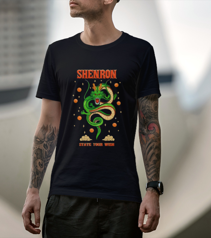 Shenron State Your Wish Dragon Ball Z Dragon Balls Anime T-Shirt