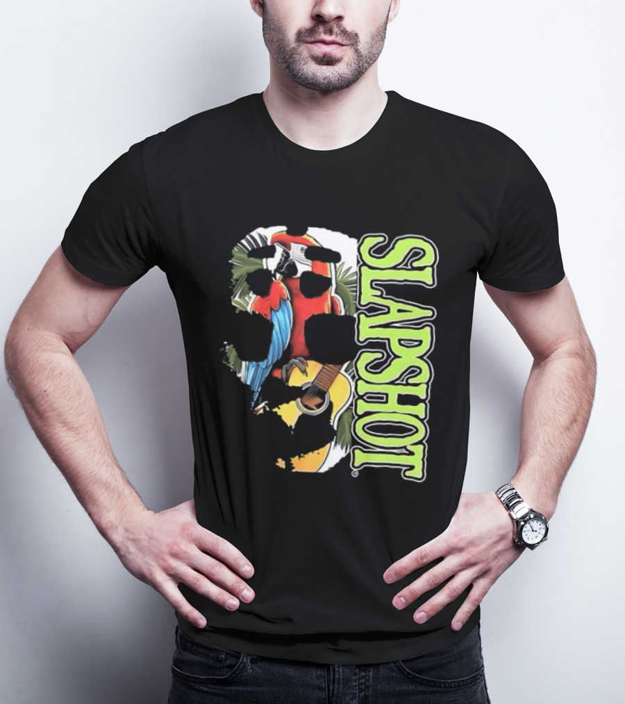 SLAPSHOT Parrot Wasting Away Boston Massachusetts 1985 2026 Two Sided T-Shirt