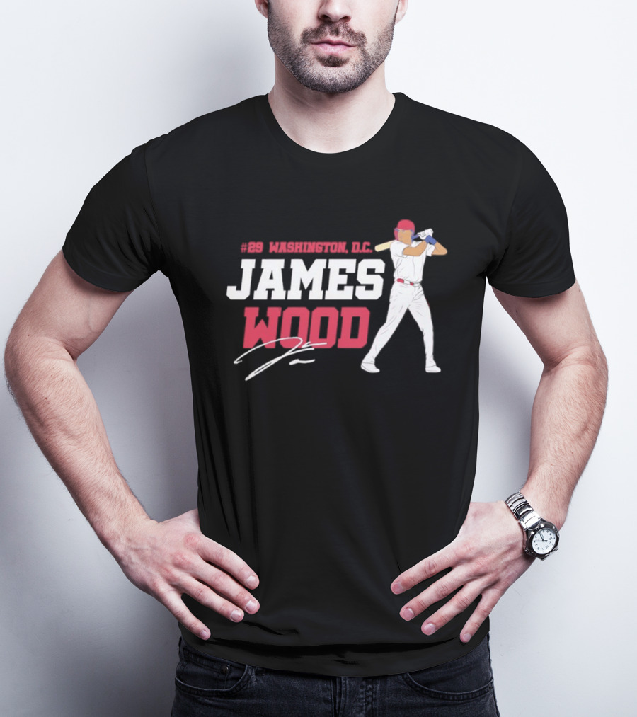 James Wood Washington D.C. Nationals MLB 2026 T-Shirt