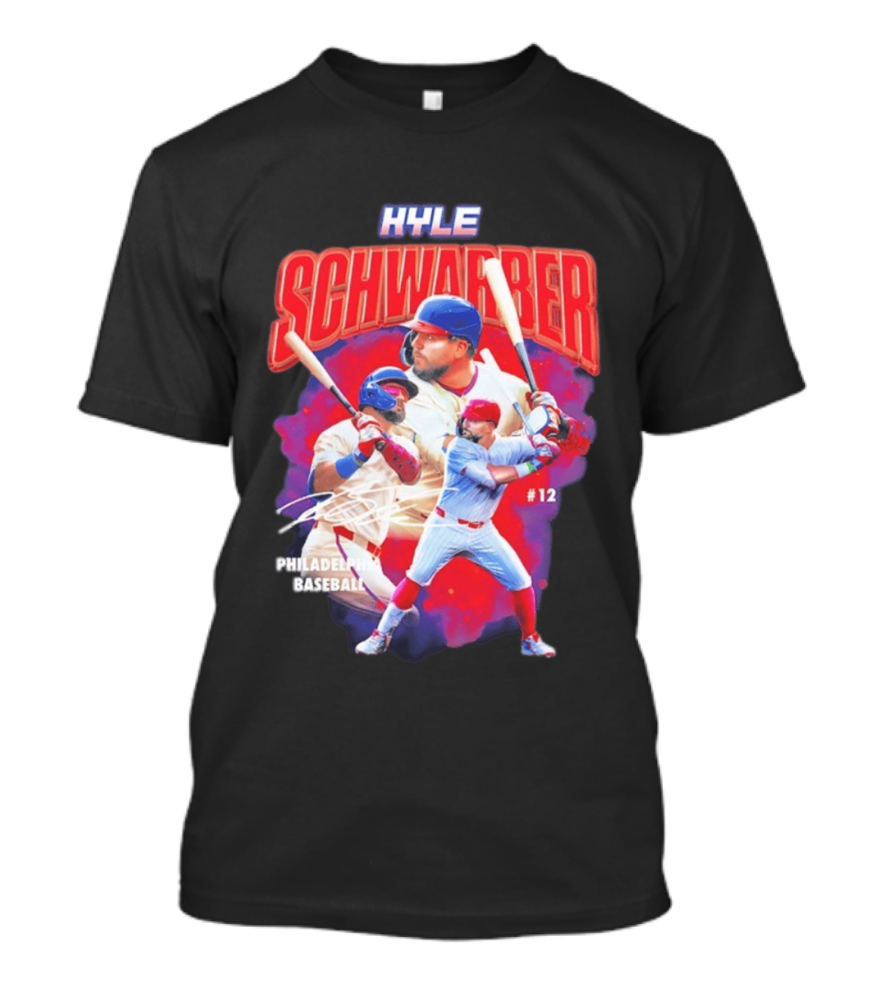 Kyle Schwarber Phillies Baseball #12 Collage 2026 T-Shirt