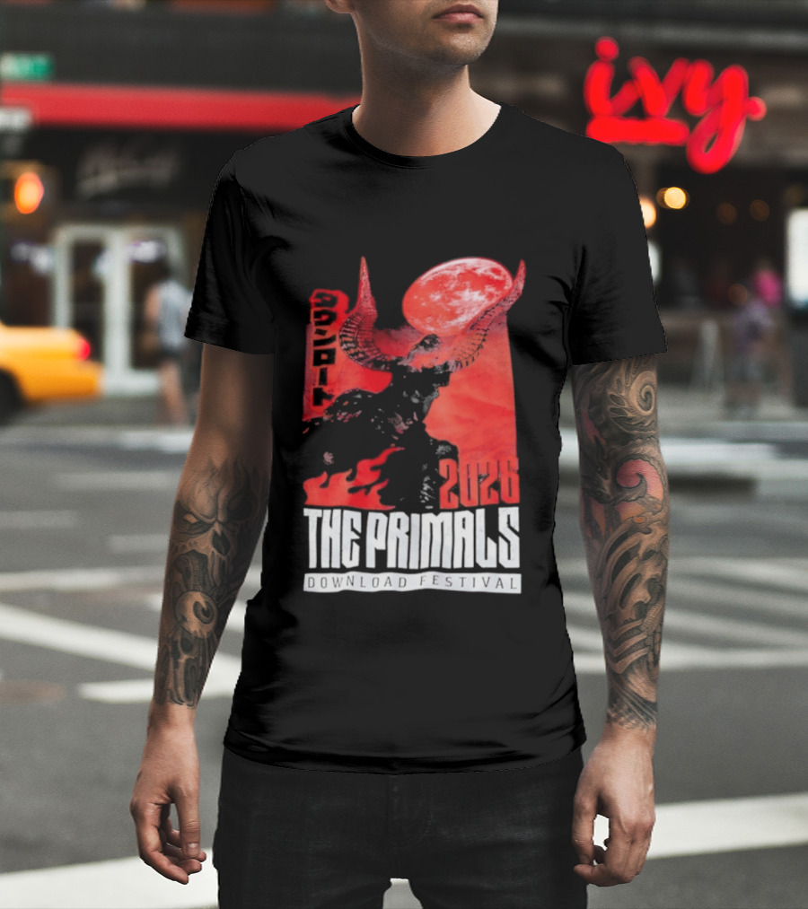 The Primals Download Festival 2026 Blood Moon 1312 Red Horns T-Shirt