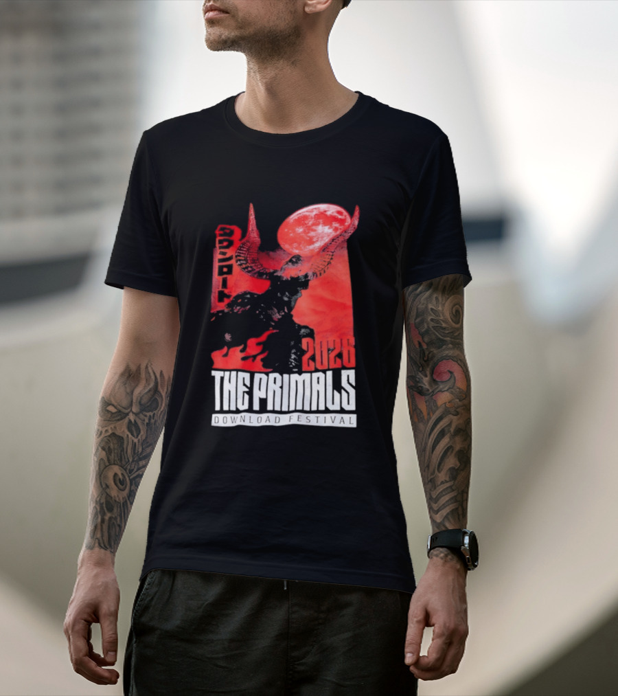 The Primals Download Festival 2026 Blood Moon 1312 Red Horns T-Shirt