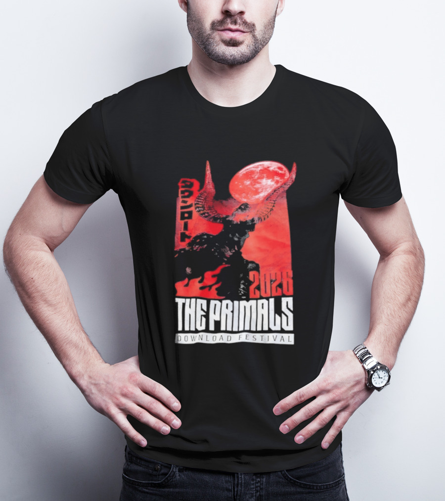 The Primals Download Festival 2026 Blood Moon 1312 Red Horns T-Shirt